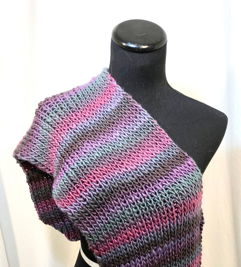 Peacock Wool Knit Scarf - Etsy