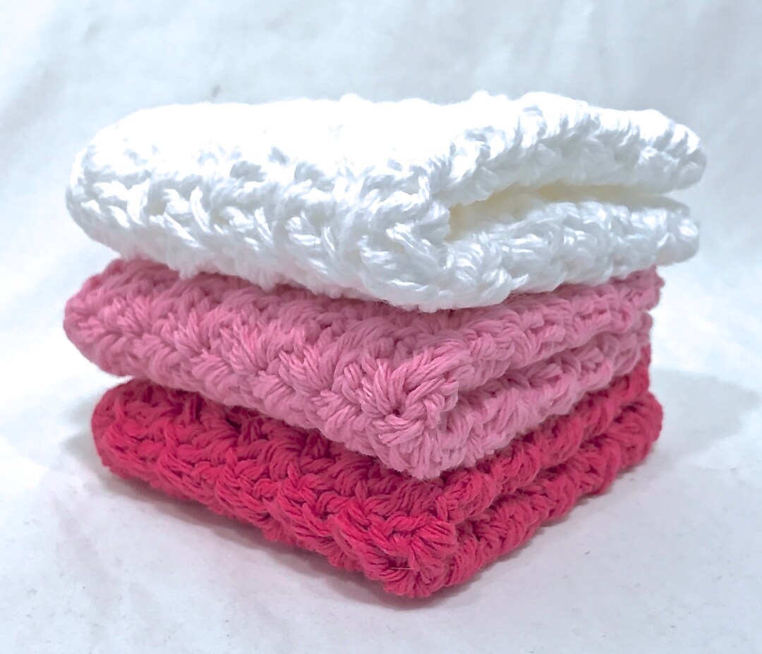 Cotton Crochet Washcloth Set Girl's Night - Etsy