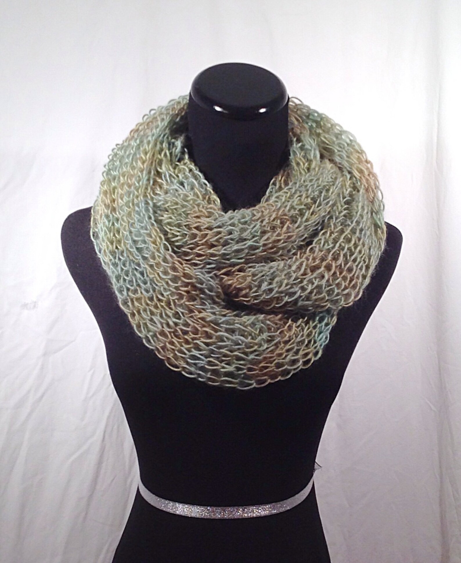 Meadow Brioche Infinity Knit Scarf - Etsy