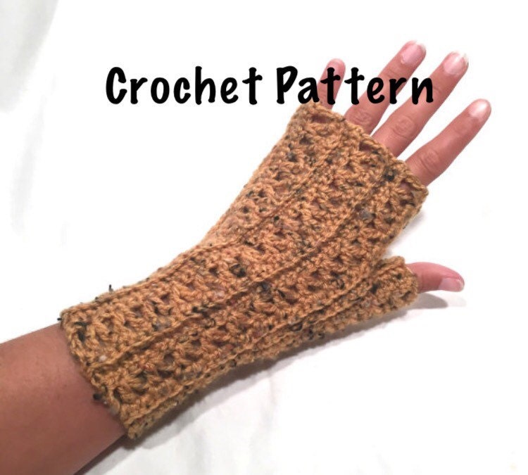 Crochet Pattern Lace Crochet Fingerless Gloves | Etsy