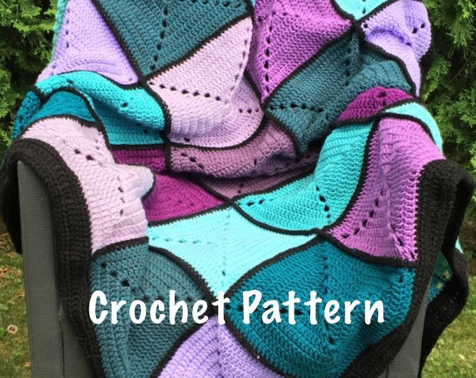 Crochet Pattern Basic Granny Square Patchwork Crochet Blanket - Etsy