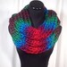 Rainbow Brioche Infinity Knit Scarf - Etsy