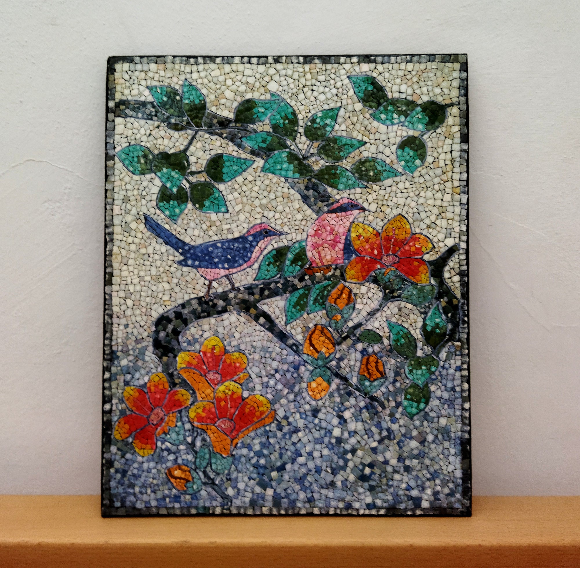 Eggshell Mosaic Mixed Media