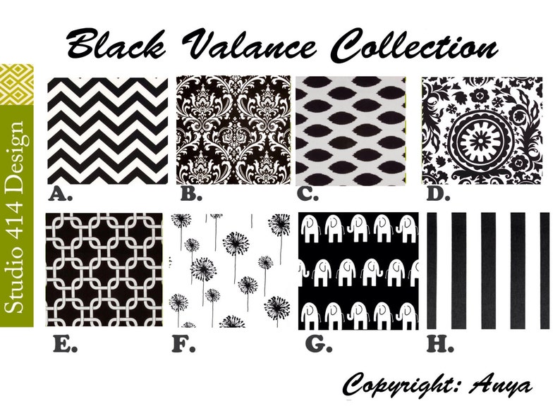Black Valance. Black Window Treatment.black Valance Window Curtain. - Etsy