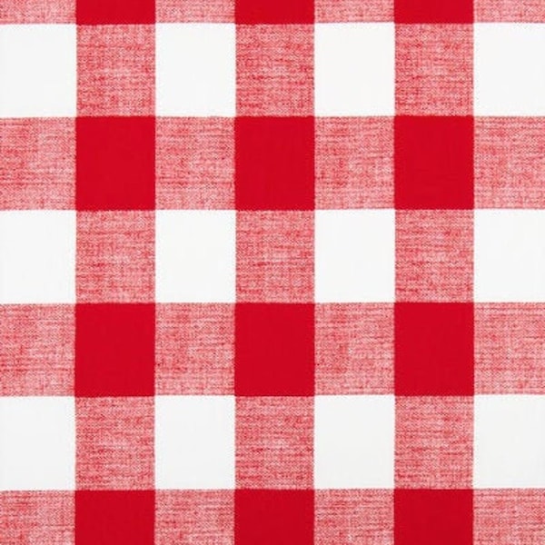 Red Checked Curtains - Etsy