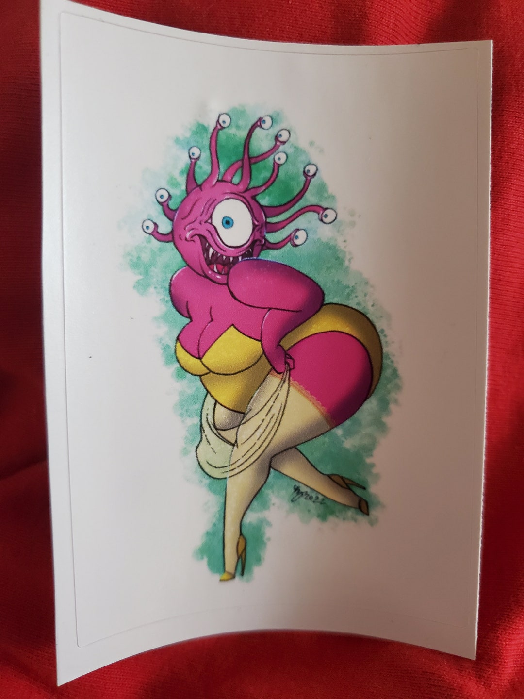 Pinup Beholder Sticker - Etsy