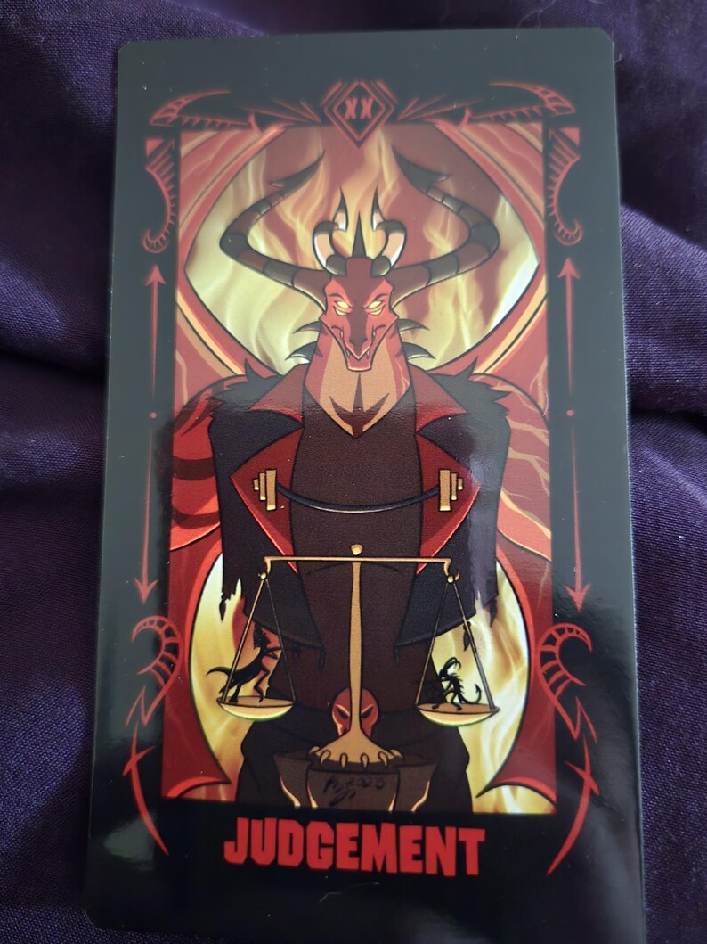 Helluva Boss Satan Judgement Tarot Card - Etsy