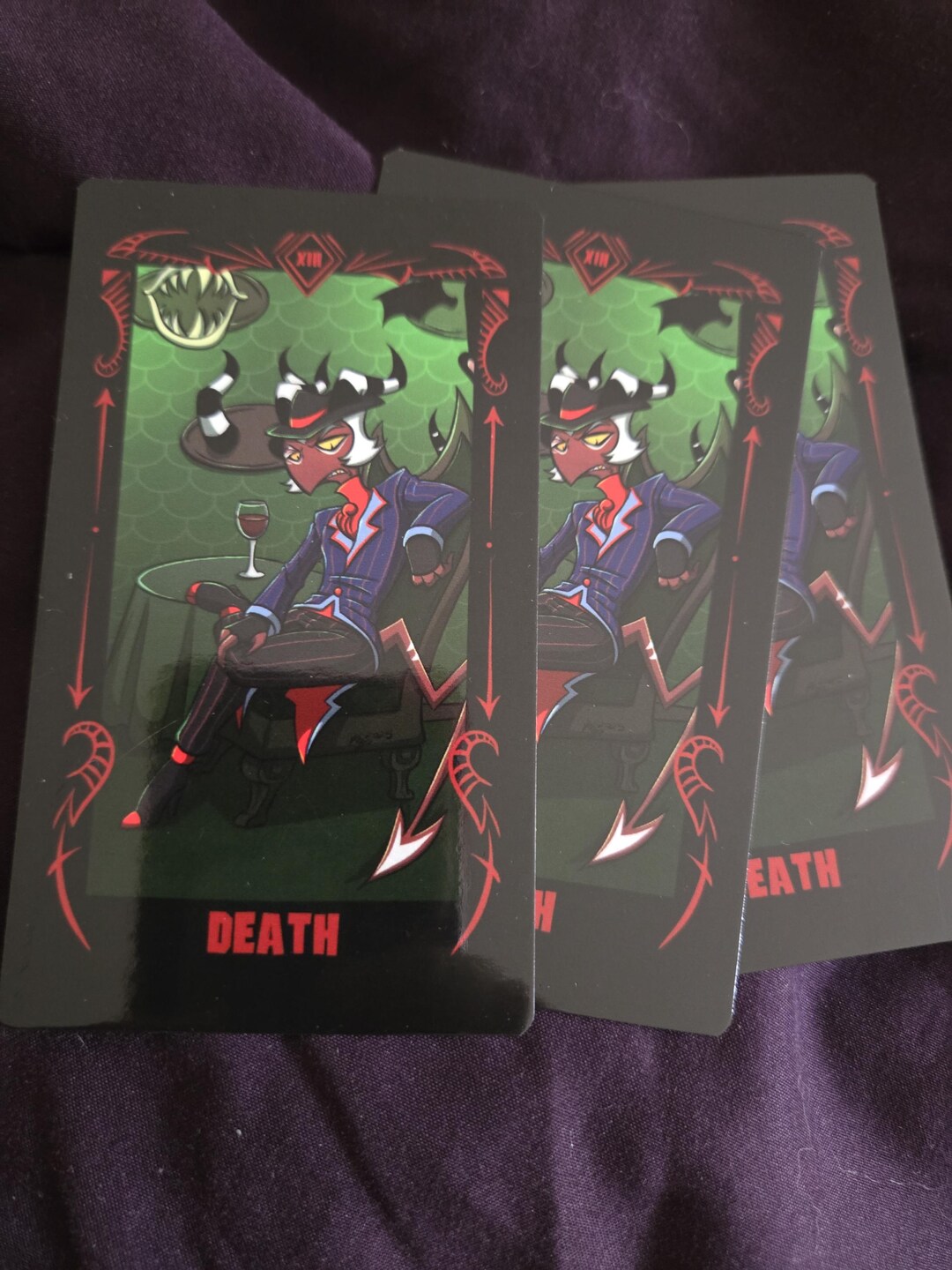 Helluva Boss Crimson Death Tarot Card - Etsy