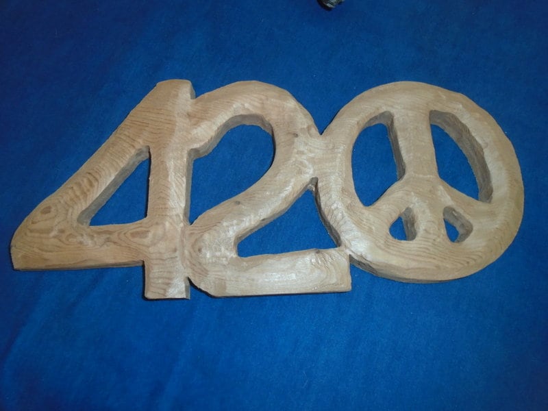 420 Carved Wood Peace Sign. Peace Symbol Wall Art. - Etsy