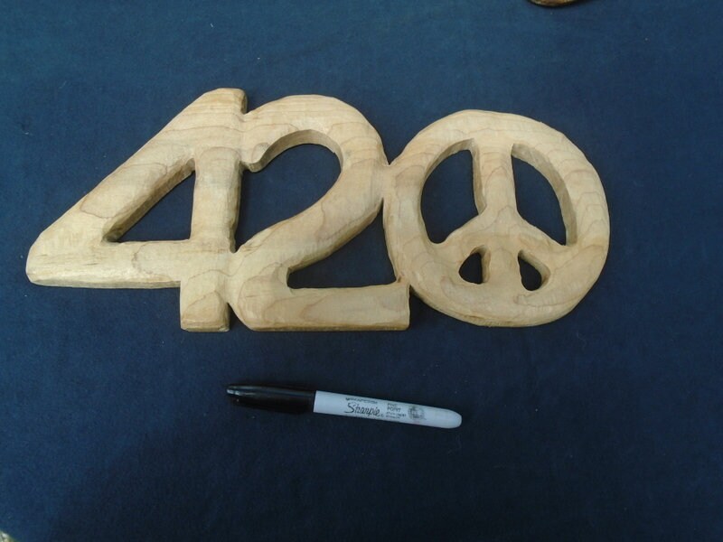 420 Carved Wood Peace Sign. Peace Symbol - Etsy