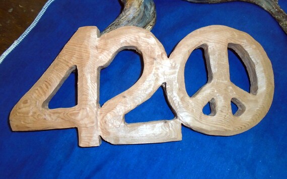 420 Carved Wood Peace Sign. Peace Symbol Wall Art. | Etsy