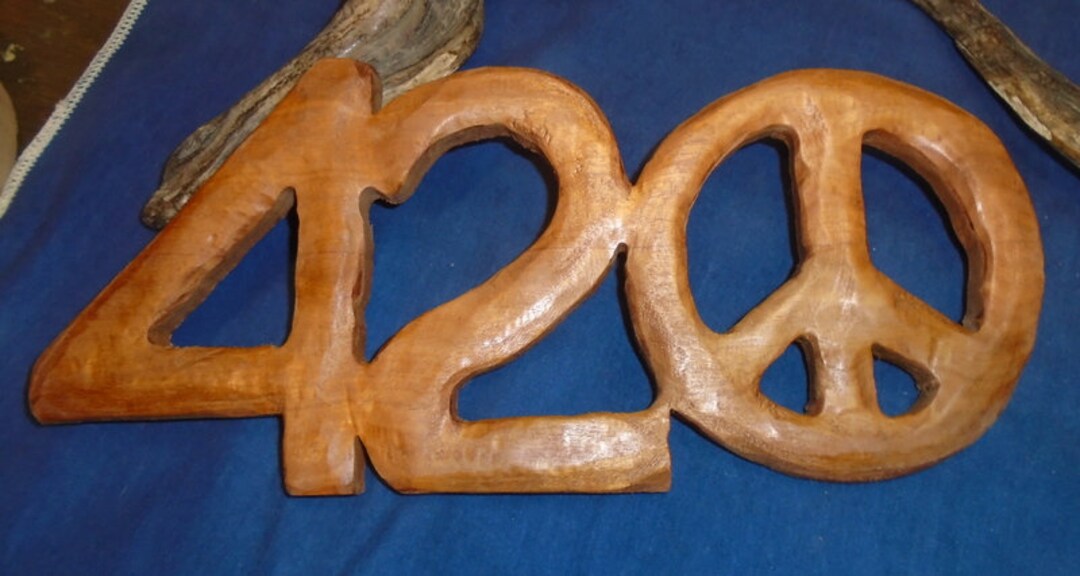 420 Carved Wood Peace Sign. Peace Symbol - Etsy