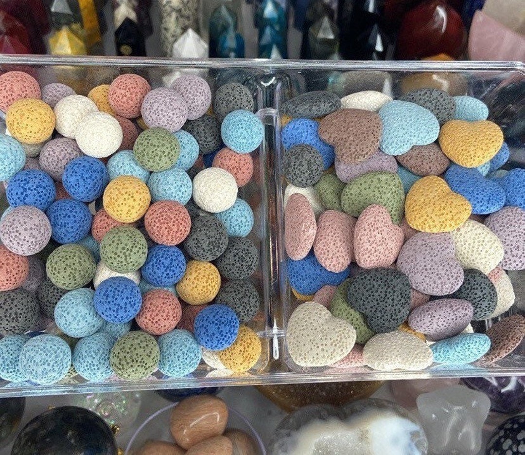 Lava Rock Mini Hearts/lava Rock Mini Spheres - Etsy