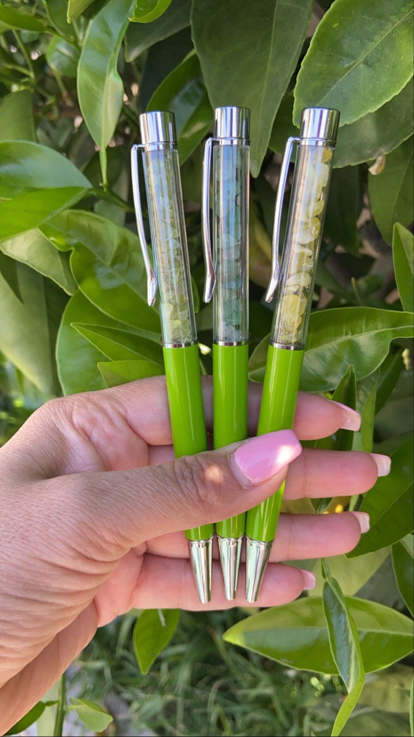 Natural Crystal Chips Pens | Etsy