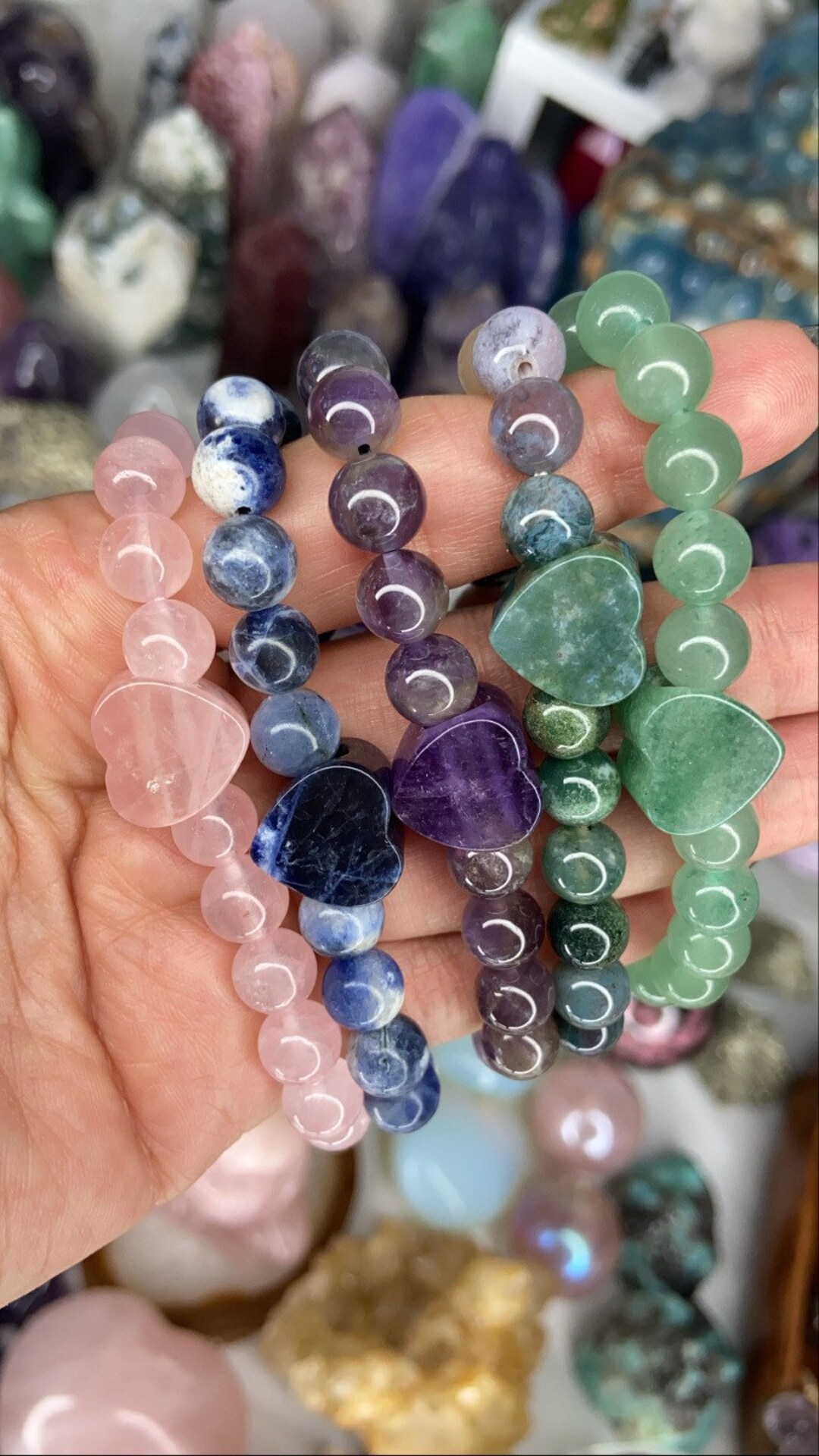 Meditation Bracelets/yoga Bracelets/stackable Stretchy Crystal ...