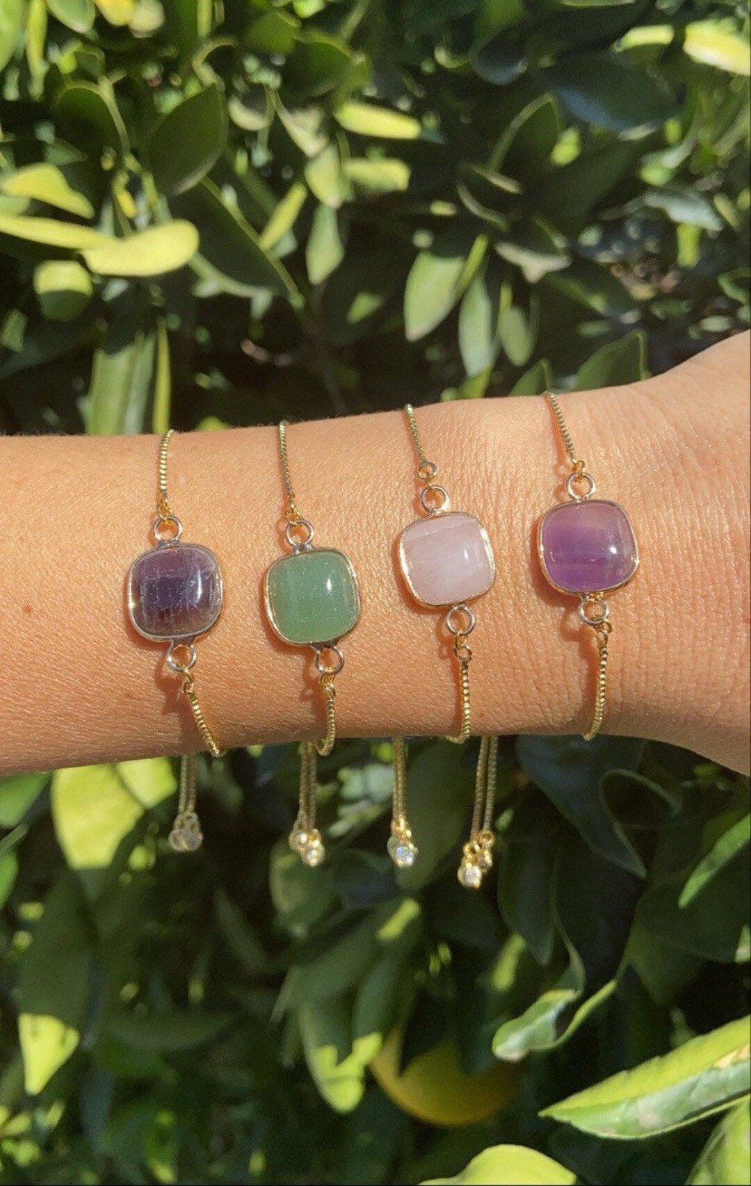 Slide in Crystal Bracelets and Adjustable Rhinestone Rings - Etsy