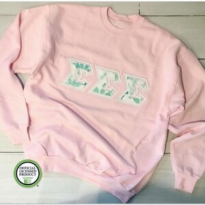 Tri Sigma Letter Sweatshirt - Etsy