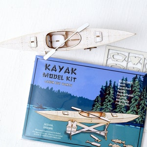 Kayak Model Kit, Miniature Kayak and Accessories, Fishing, Great ...