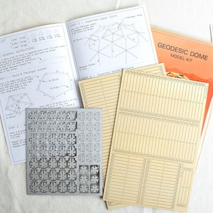 Geodesic Dome Model Kit, 13" Diameter, 3-frequency Icosahedron - Etsy