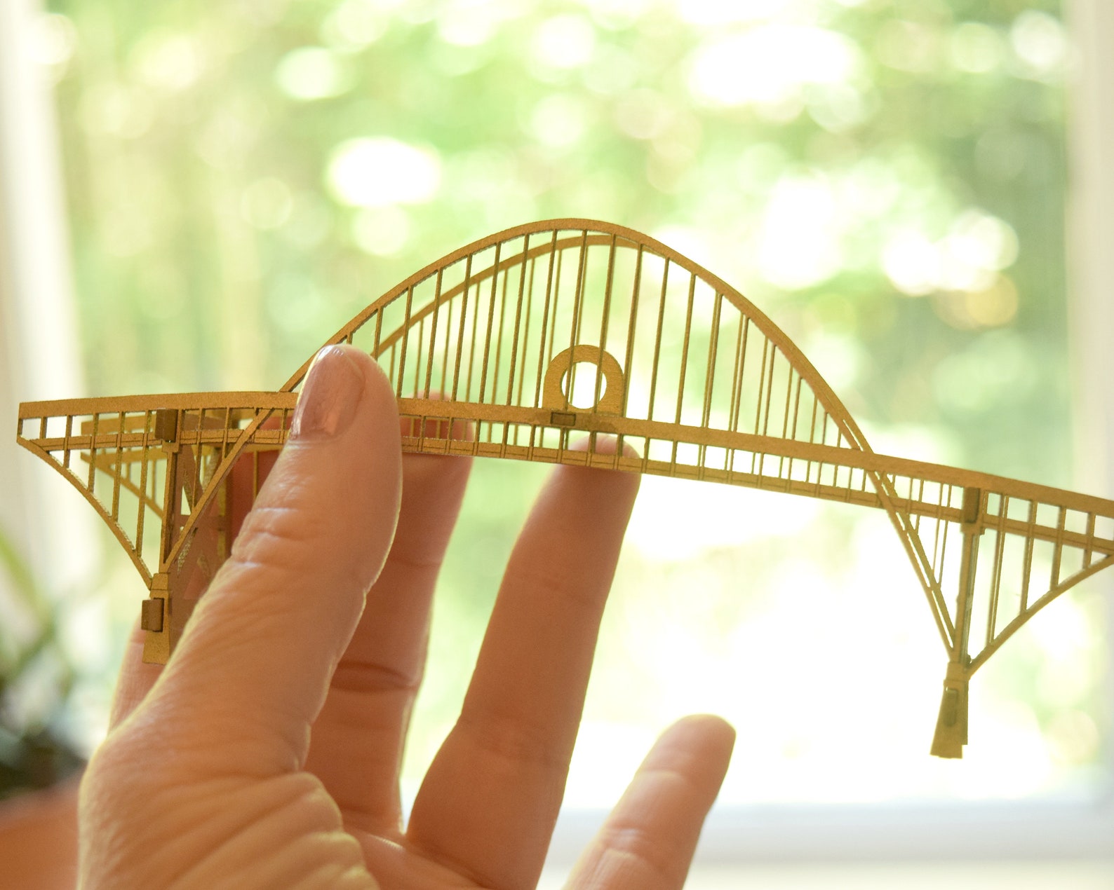 Miniature Bridge Ornament Portland Oregon Fremont Bridge, No Assembly ...