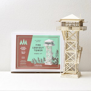 Fire Lookout Tower Model Kit, 15" Tall, Fun to Build - Etsy