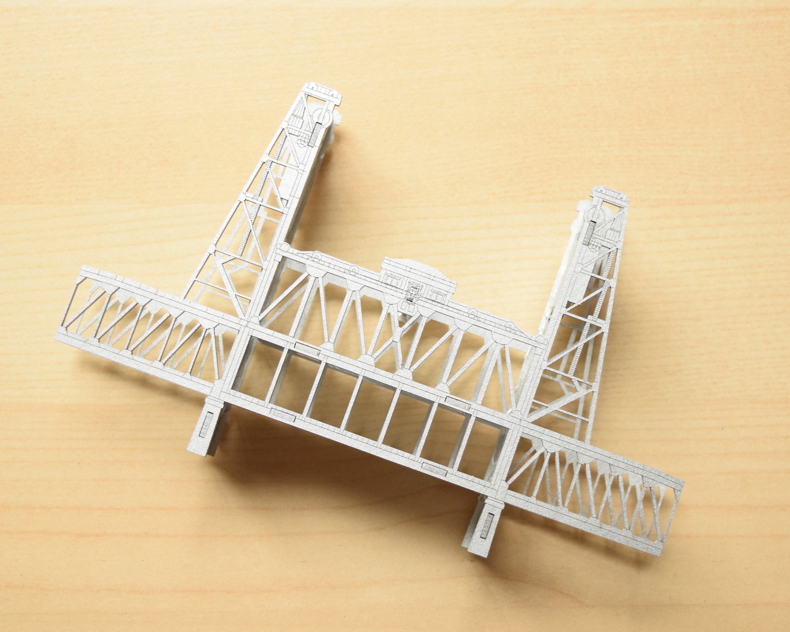 Steel Bridge Ornament, Portland Oregon, Hand Painted and Hand Assembled ...