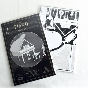 Grand Piano Model Kit, Piano, Bench & Metronome, Scale 18:1, Miniature ...