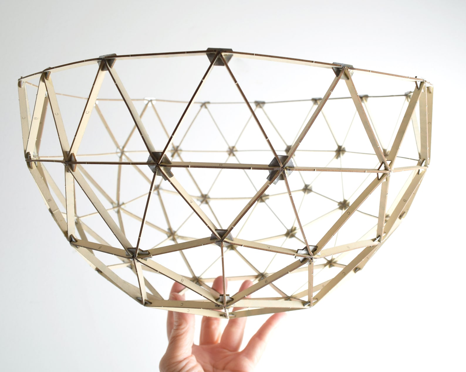 Geodesic Dome Model Kit, 13" Diameter, 3-frequency Icosahedron - Etsy