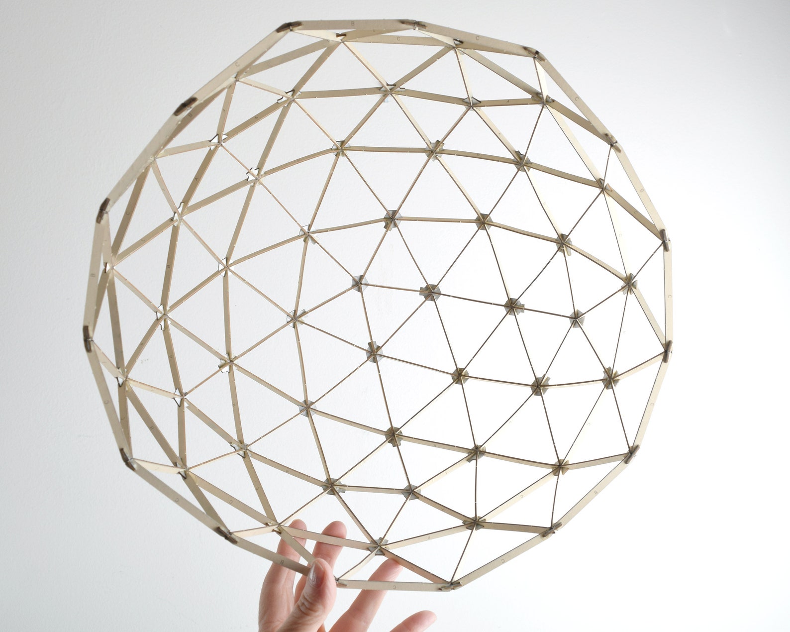 Geodesic Dome Model Kit, 13" Diameter, 3-frequency Icosahedron - Etsy