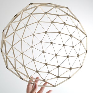Geodesic Dome Model Kit, 13" Diameter, 3-frequency Icosahedron - Etsy