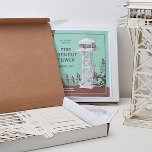 Fire Lookout Tower Model Kit, 15" Tall, Fun to Build - Etsy