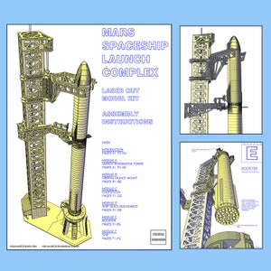 Starship Model Kit for Laser Cutter Space X - Digital Download, Made ...