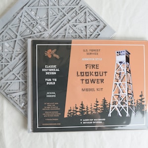 Aermotor Style Fire Lookout Tower Model Kit, 14" Tall, Fun to Build - Etsy