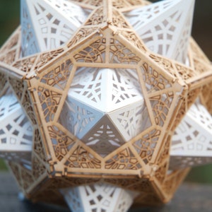 Sacred Geometry Model Kit, Makes One Star Orb Dodecahedron, Unique Gift ...