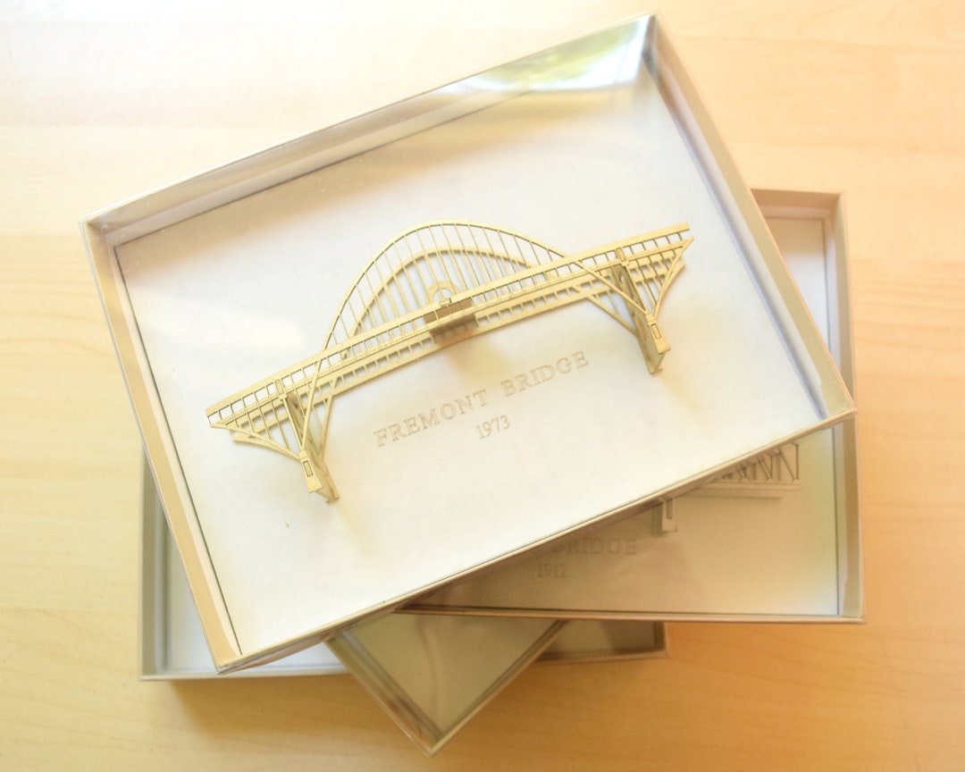 Miniature Bridge Ornament Portland Oregon Fremont Bridge, No Assembly ...