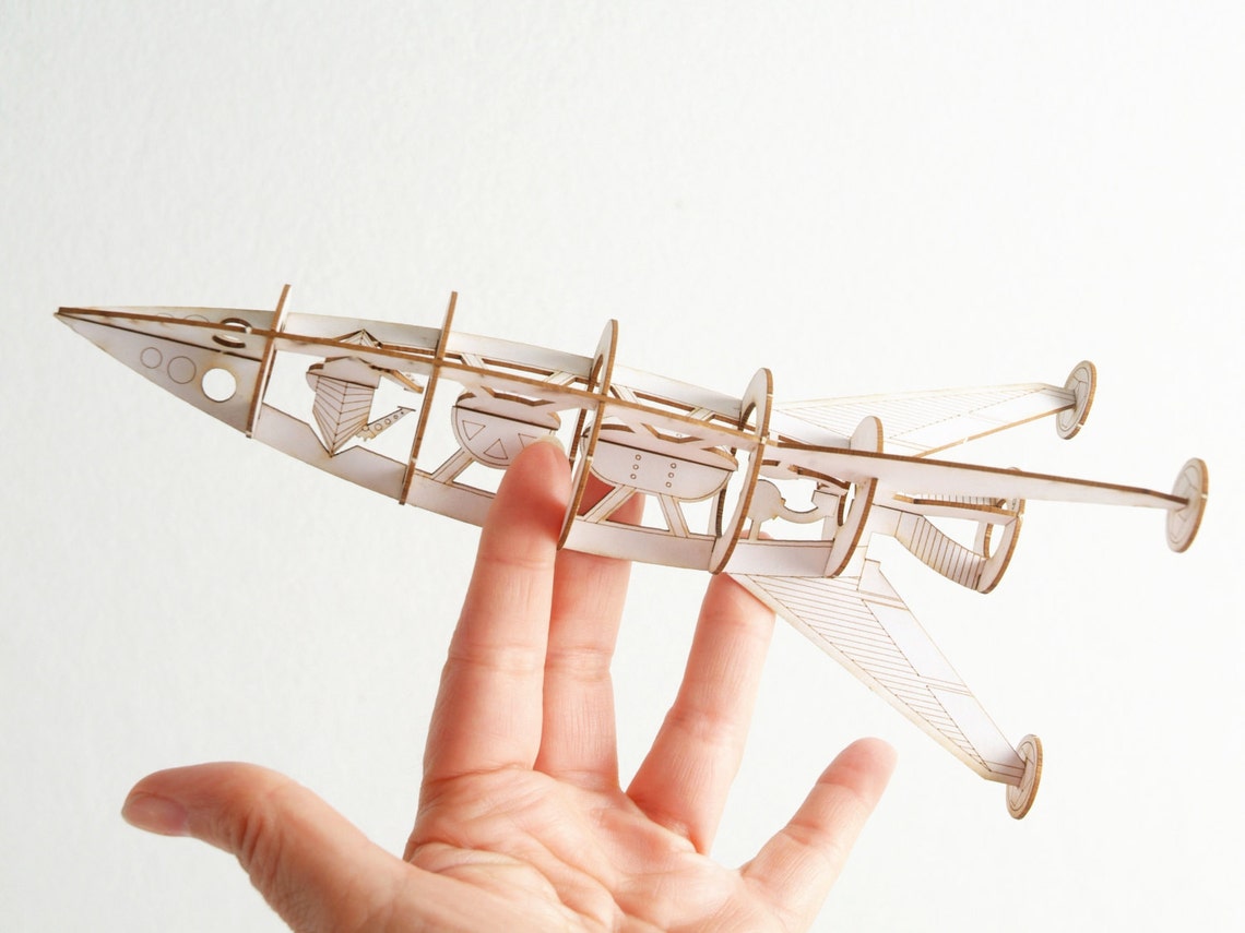 Laser Cut Rocket Ship Model Kit for the Manned Mission to | Etsy