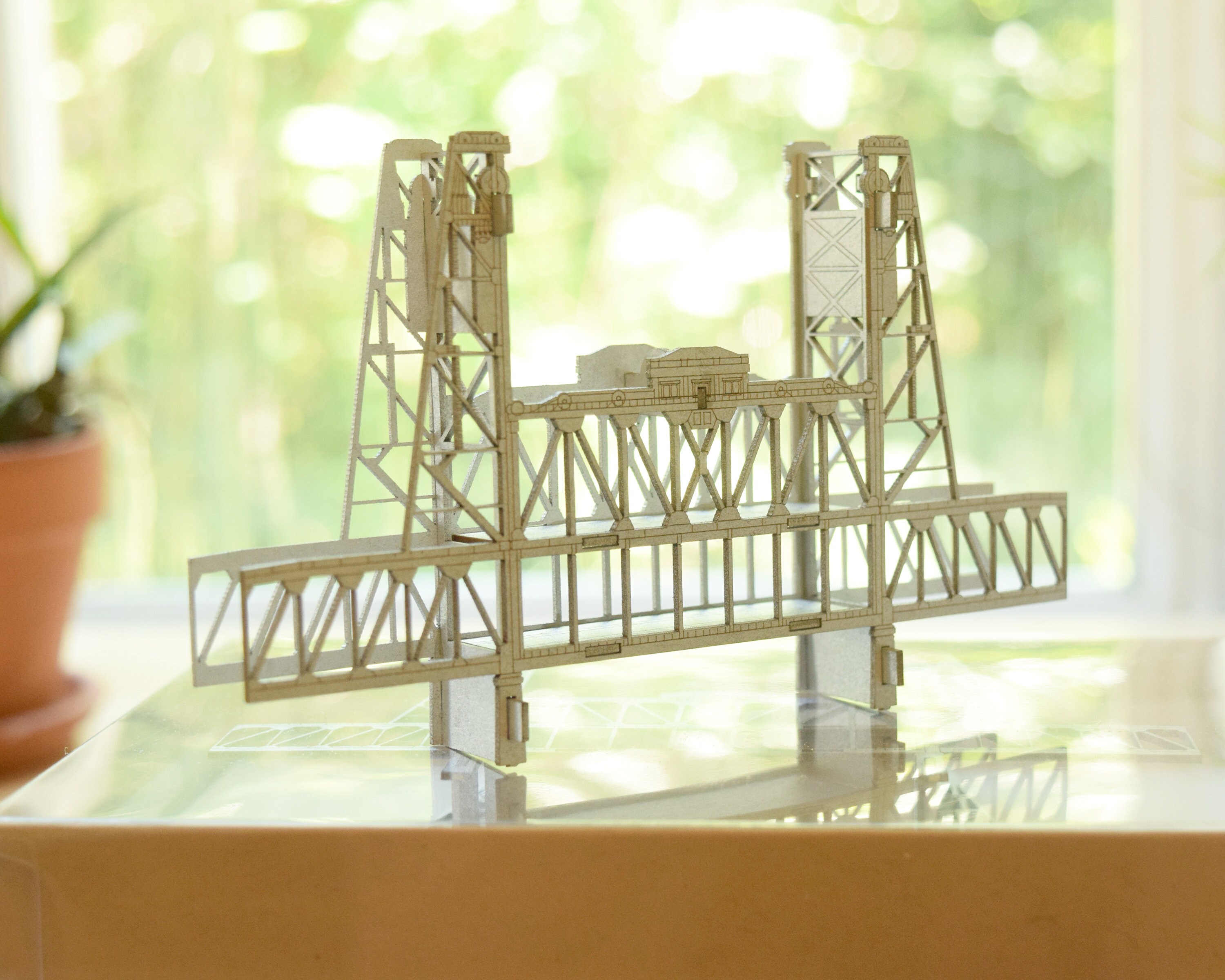 Steel Bridge Ornament, Portland Oregon, Hand Painted and Hand Assembled ...
