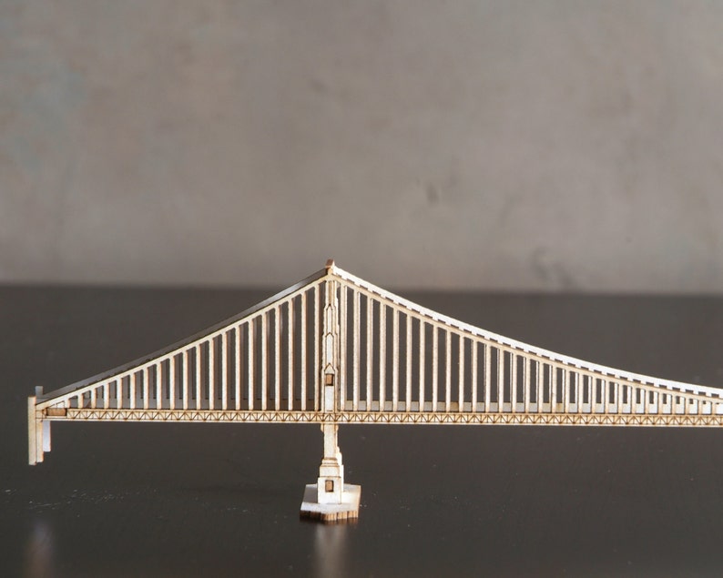 Miniature Golden Gate Bridge Model Kit With Laser Cut Parts, San ...