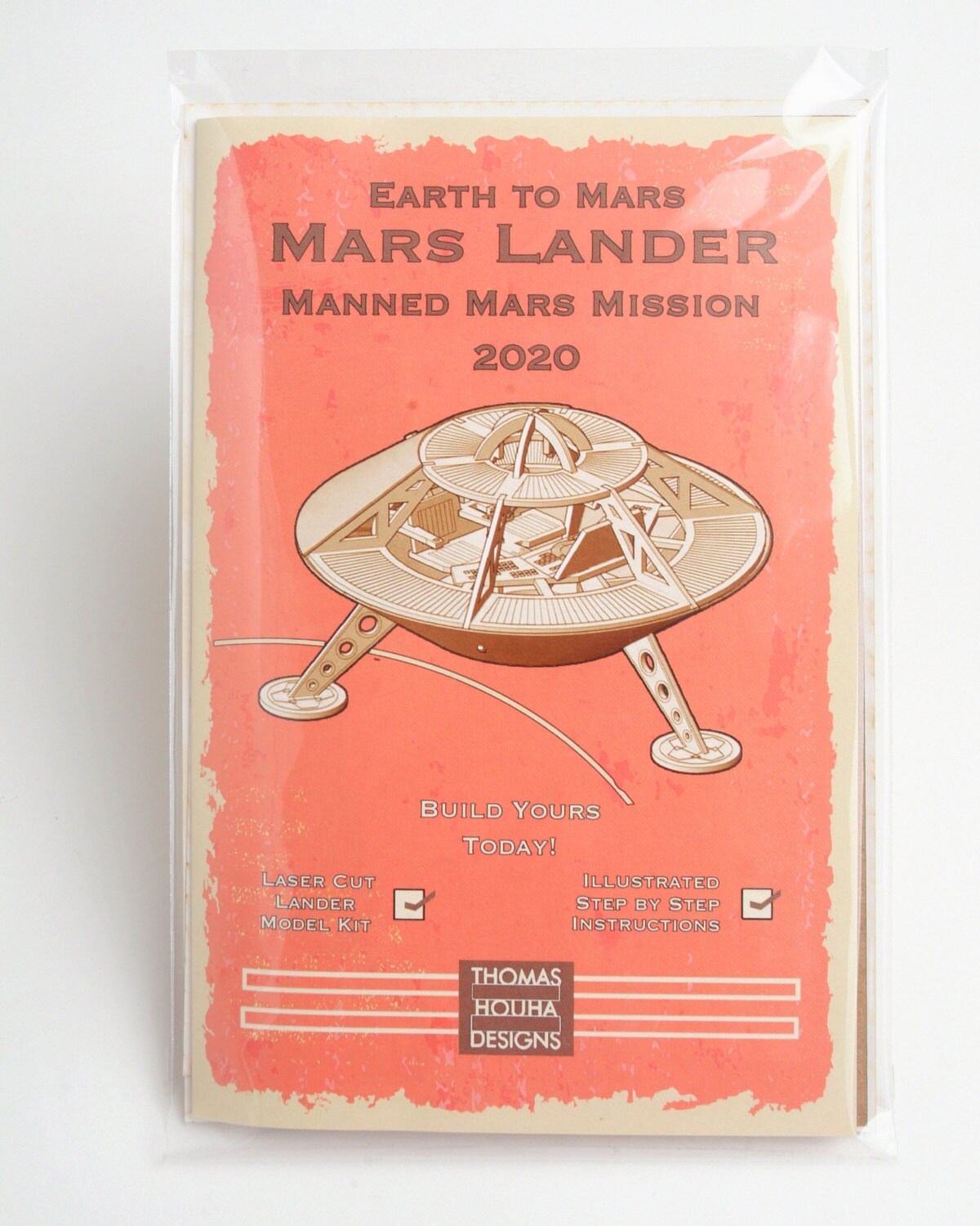 Miniature Space Ship Model Kit of the Mars Lander Laser Cut - Etsy ...