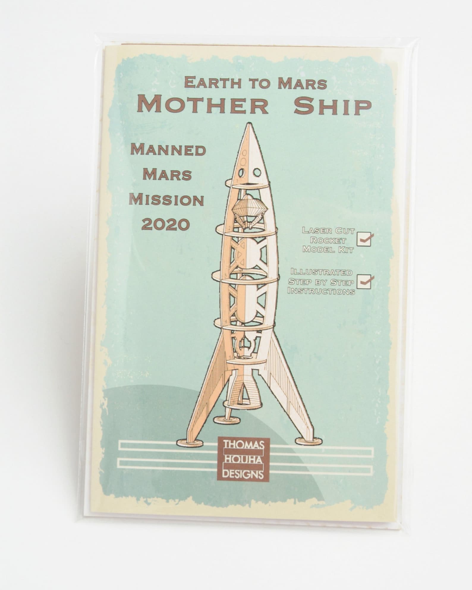 Laser Cut Rocket Ship Model Kit for the Manned Mission to - Etsy UK