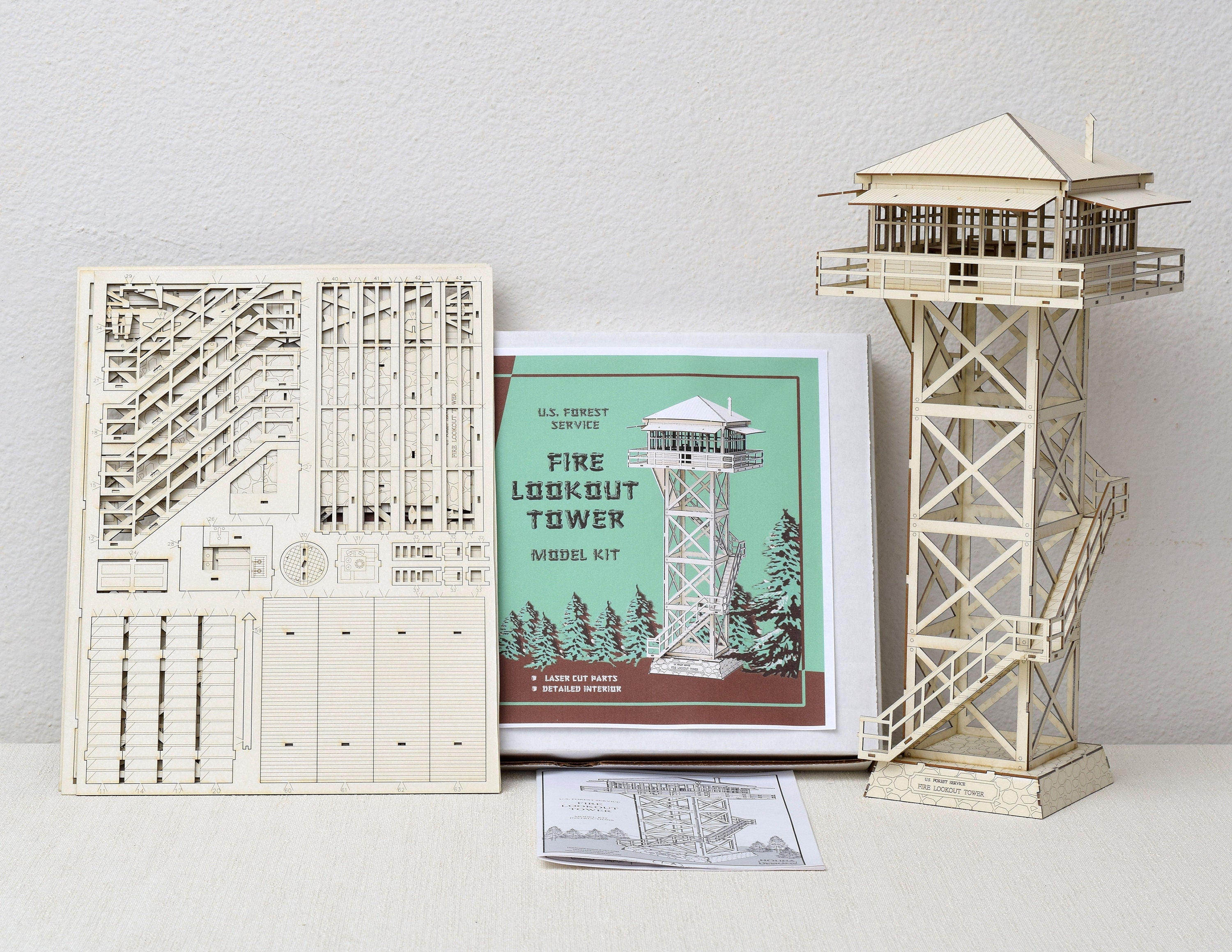 Fire Lookout Tower Model Kit 15 tall Fun To Build | Etsy