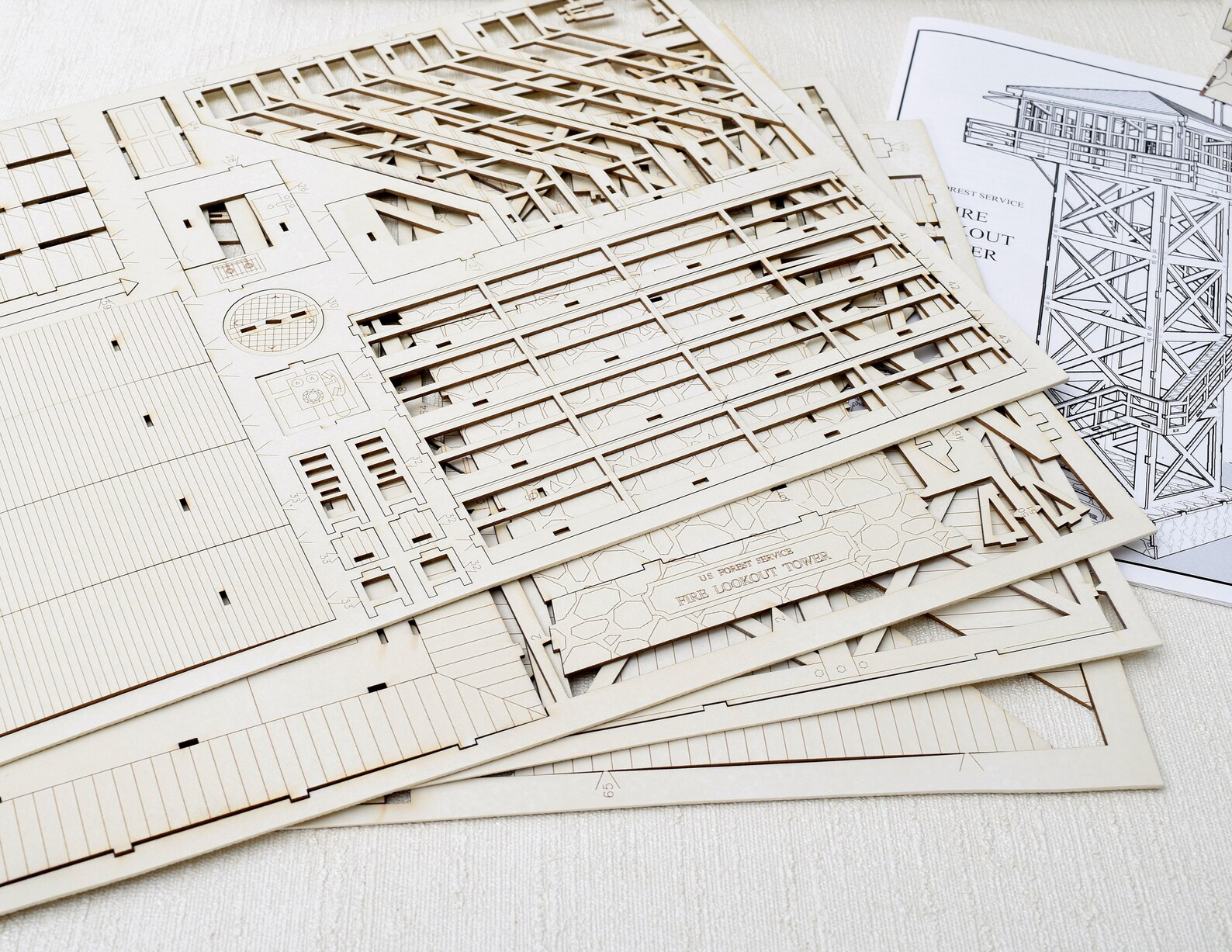 Fire Lookout Tower Model Kit 15 Tall Fun to Build | Etsy UK