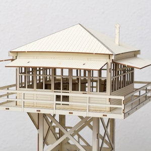 Fire Lookout Tower Model Kit, 15" Tall, Fun to Build - Etsy