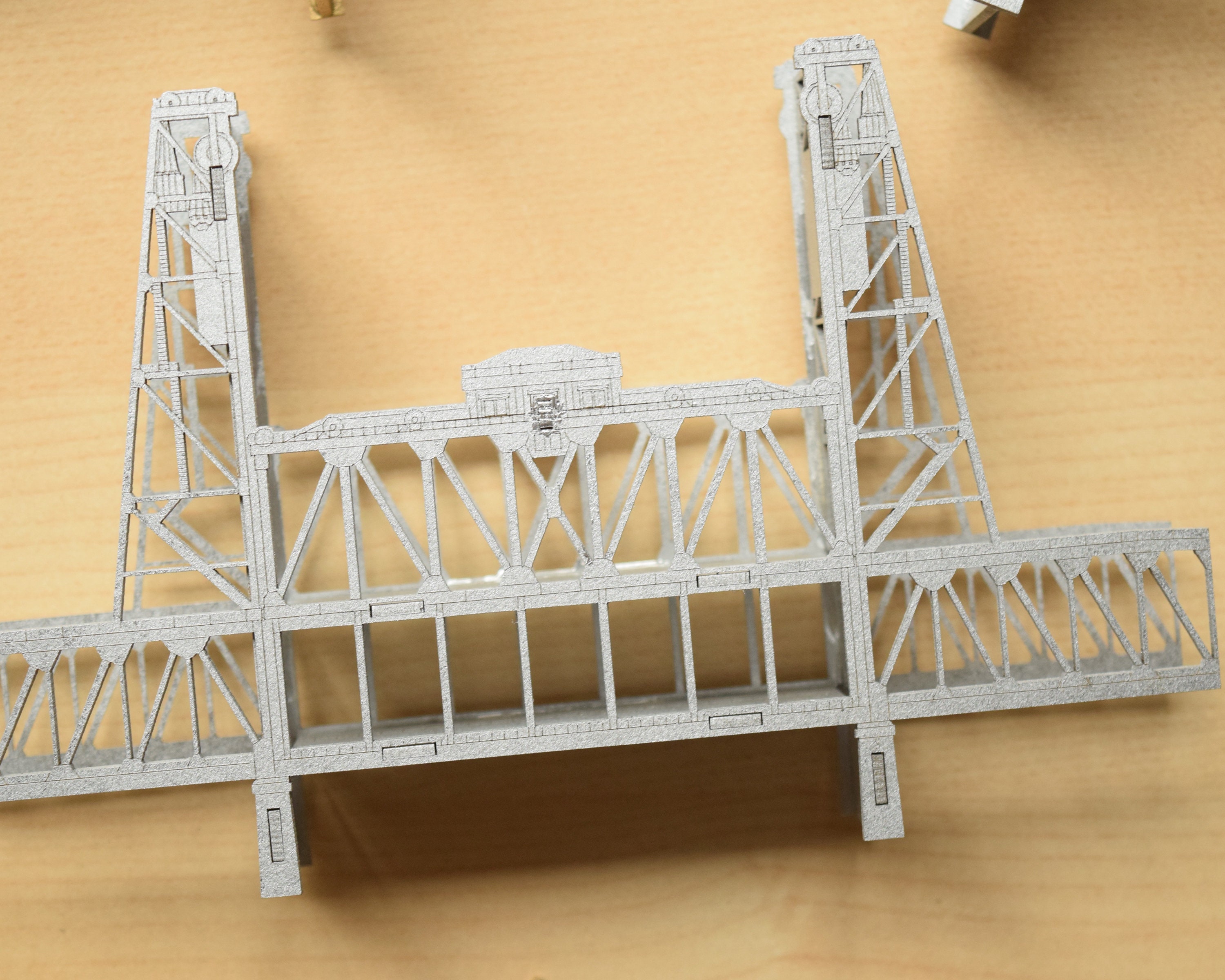 Steel Bridge Ornament, Portland Oregon, Hand Painted and Hand Assembled ...