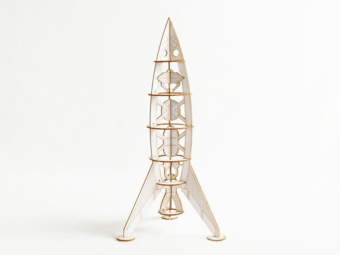 Laser Cut Rocket Ship Model Kit for the Manned Mission to Mars, Mother ...