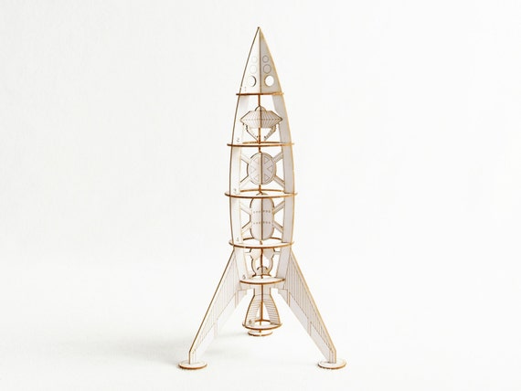 Laser Cut Rocket Ship Model Kit for the Manned Mission to | Etsy