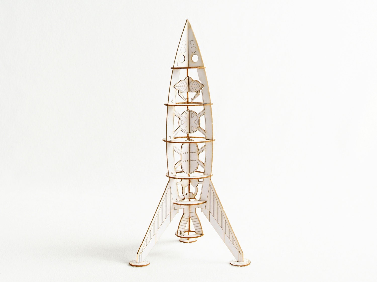 Laser Cut Rocket Ship Model Kit for the Manned Mission to - Etsy UK