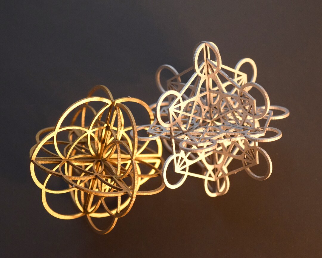 Sacred Geometry Gift Set, 2 Model Kits, Seed of Life & Metatrons Cube ...