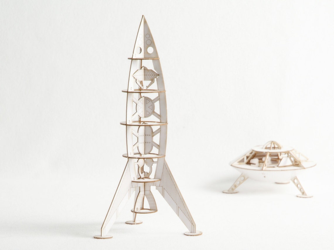 Deluxe Space Adventure Model Kit With Rocket and Lander, DIY - Etsy