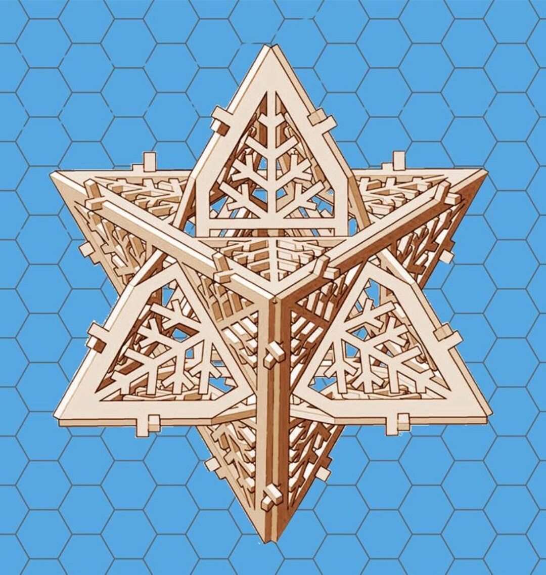Dual Tetrahedron Digital Download Model Kit for Laser Cutter Model Kit ...